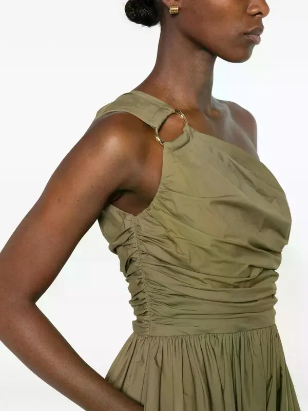 JOSEPH One-shoulder Ruched Midi Dress
