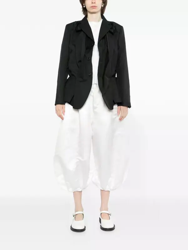 Comme Des Garçons Twill Blazer With Pleated Details