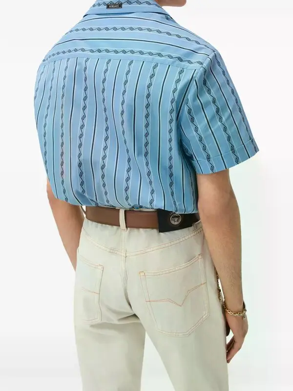 Versace Jacquard Cotton-silk Regular Shirt
