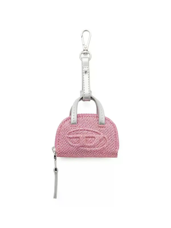 DIESEL® 1dr Dome Bag Charm - Pink