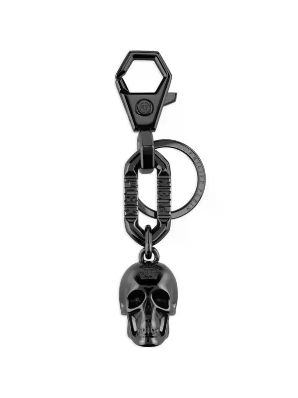 Philipp Plein Skull-charm Keychain - Black