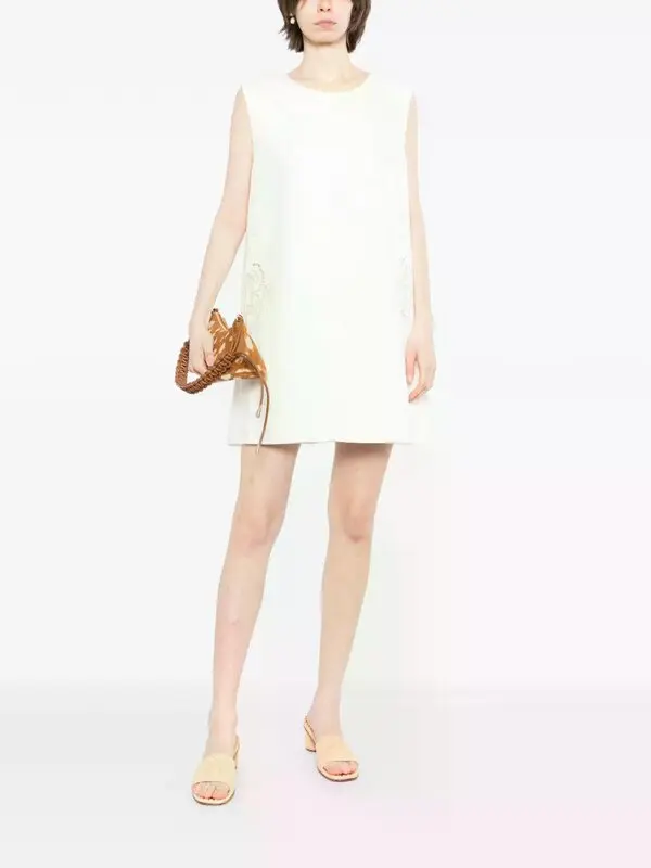 Aje Halo Embroidered Mini Dress