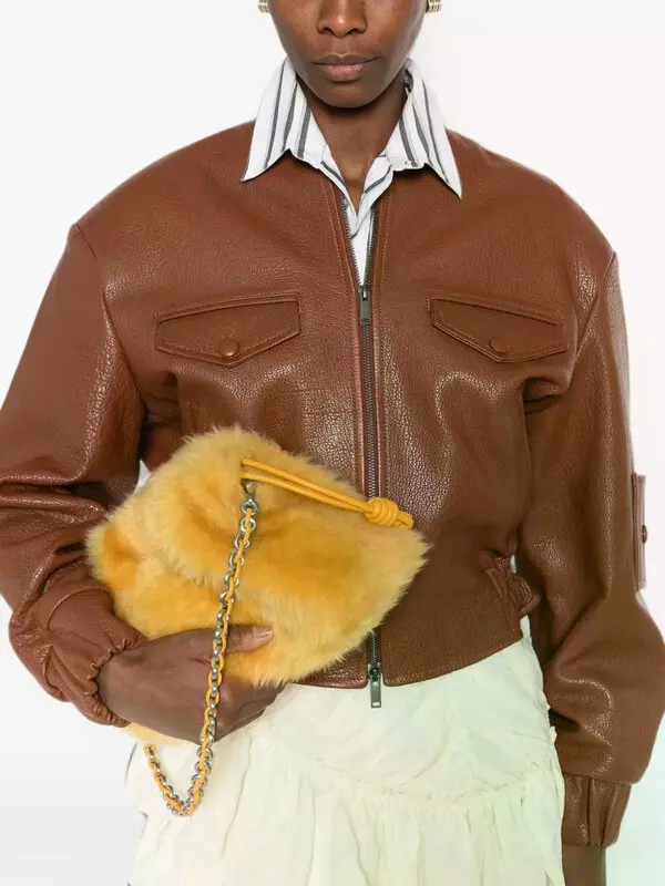 Loewe Flamenco Shearling Shoulder Bag