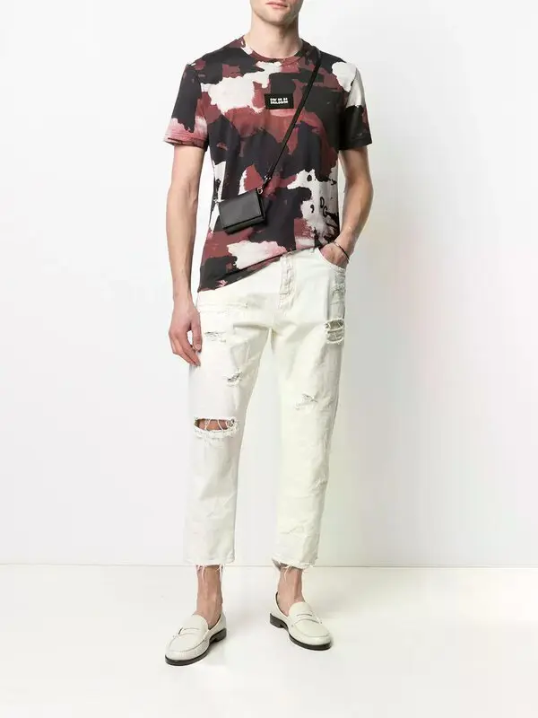 Dolce & Gabbana Camouflage Print Cotton T-shirt