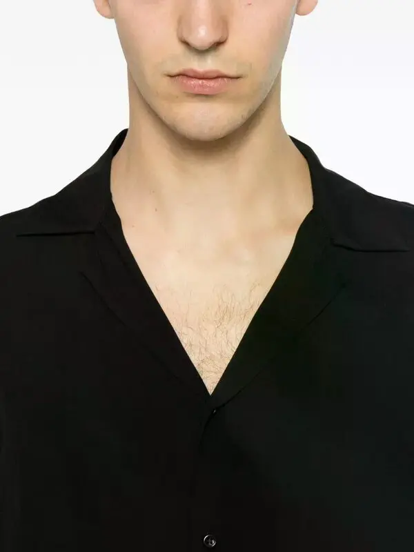 MARSEM Short-sleeve Camp-collar Shirt