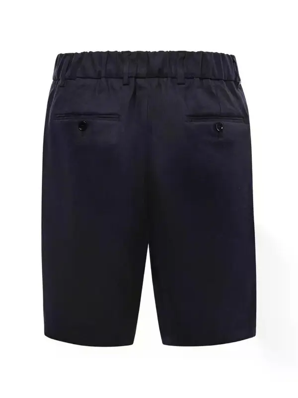 BE ABLE Pleated Elasticated-waist Shorts