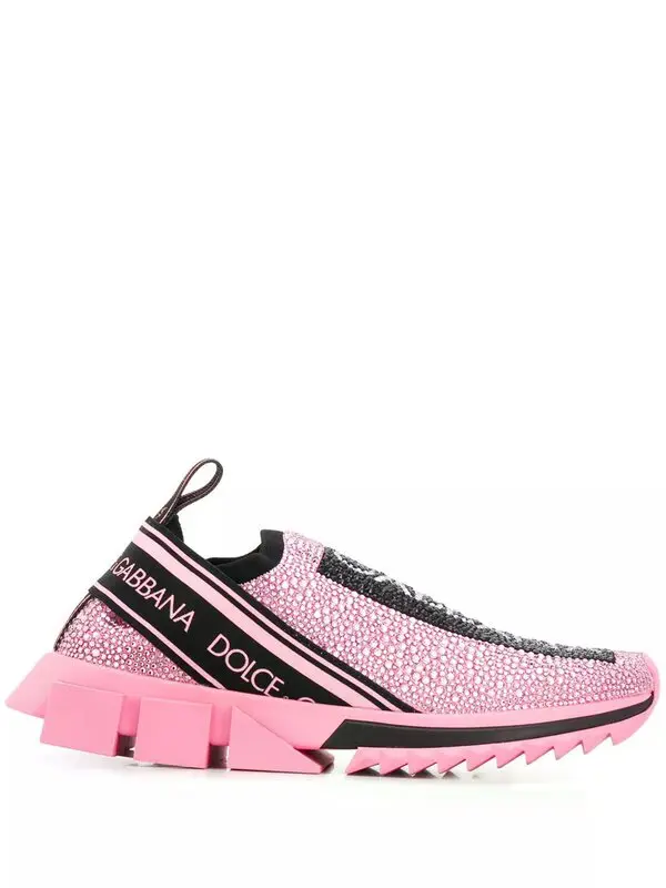 Dolce & Gabbana Sorrento Embellished Slip-on Sneakers