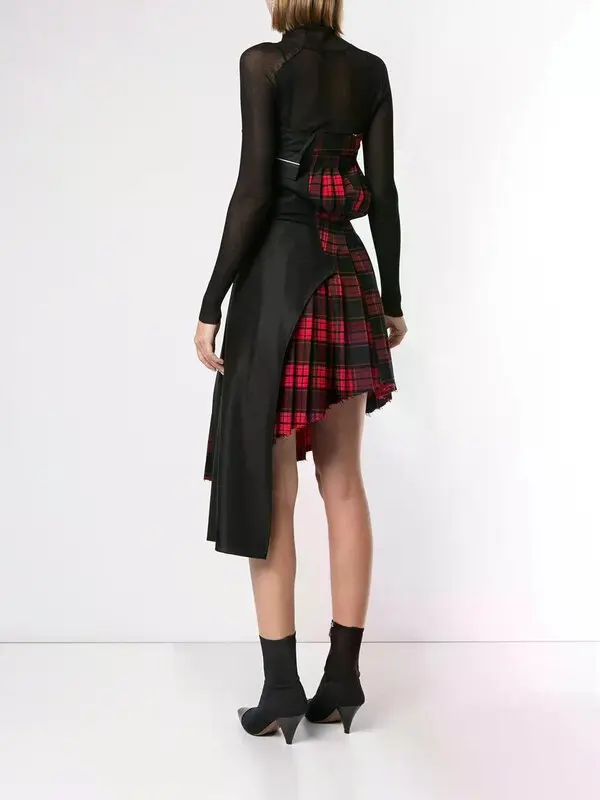 BEN TAVERNITI UNRAVEL PROJECT Deconstructed Tartan Dress