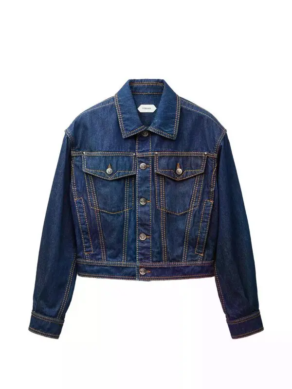 Versace Slim-fit Denim Blouson Jacket