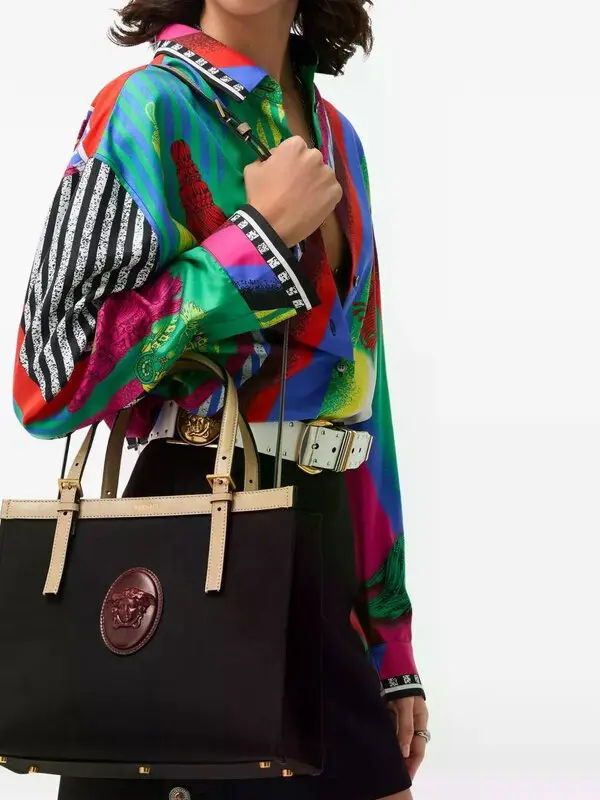 Versace Rivière Canvas Tote
