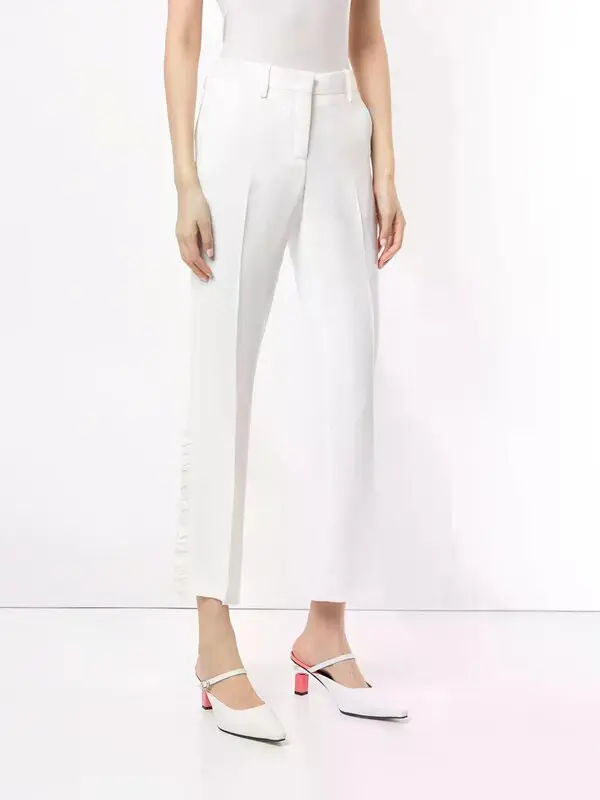N°21 Cropped Ruffle Detail Trousers