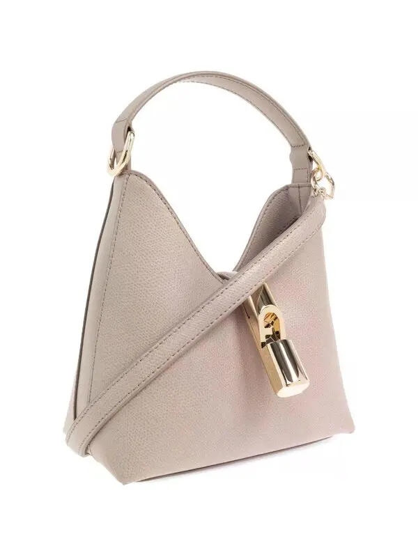 Furla Mini Iride Leather Tote Bag - Grey