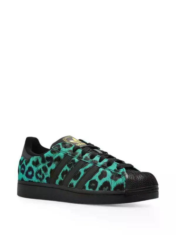 Adidas Superstar Ii Leopard-print Leather Sneakers