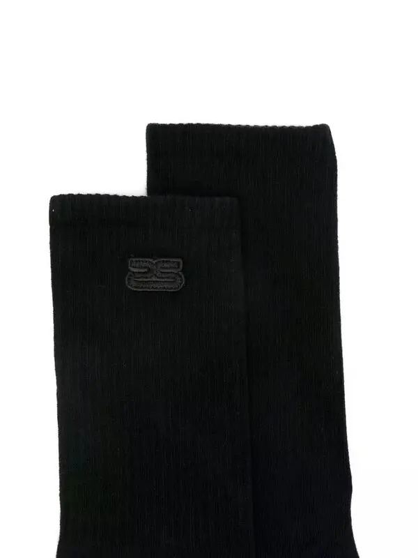 Sandro Logo Patch Socks