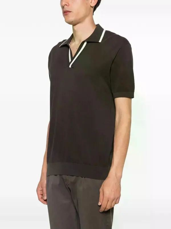 PAOLO PECORA V-neck Trimmed T-shirt