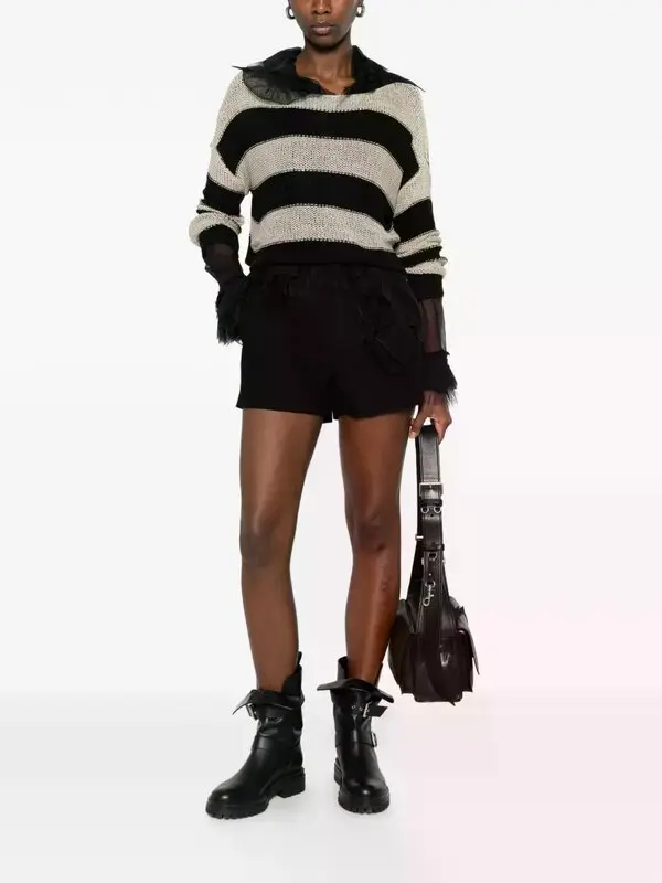 ANN DEMEULEMEESTER Belt-loop Shorts