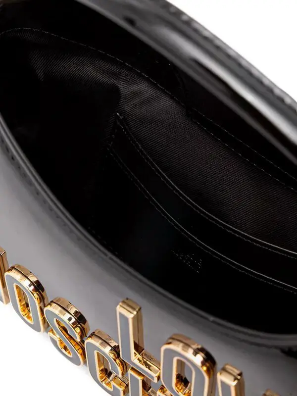 Moschino Logo Plaque Tote Bag
