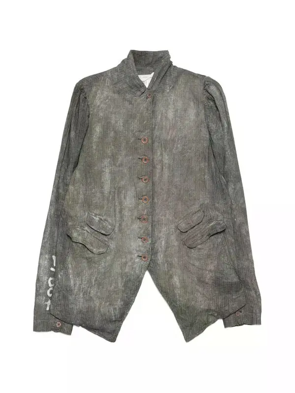 RUNDHOLZ Faded-effect Pleated Jacket