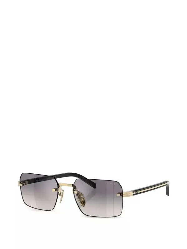 Prada Rectangle Rimless Sunglasses