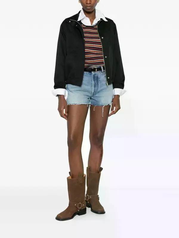 Miu Miu Raw-cut Denim Shorts