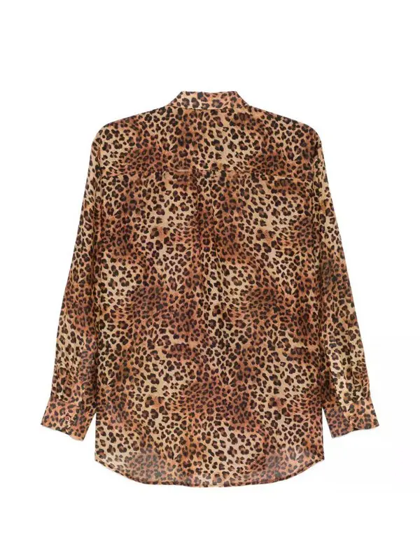 MC2 SAINT BARTH Brigitte Leopard Print Shirt