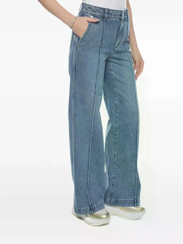 Michael Kors Cotton Washed Finish Jeans - Blue