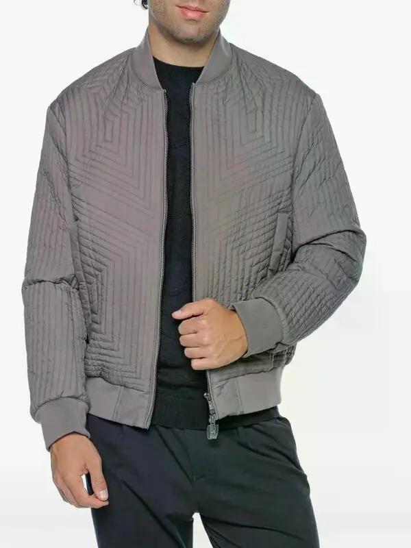 Armani Exchange Quilted Bomber Jacket