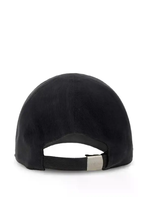 Gucci Baseball Cap With Web Stripe Detail - Black