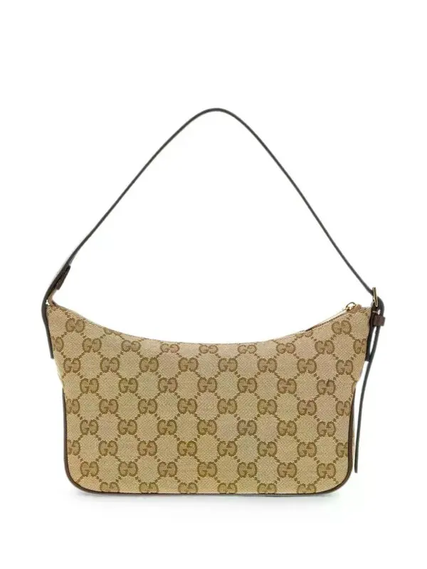 Gucci Small Lunetta Shoulder Bag In Beige Gg Supreme