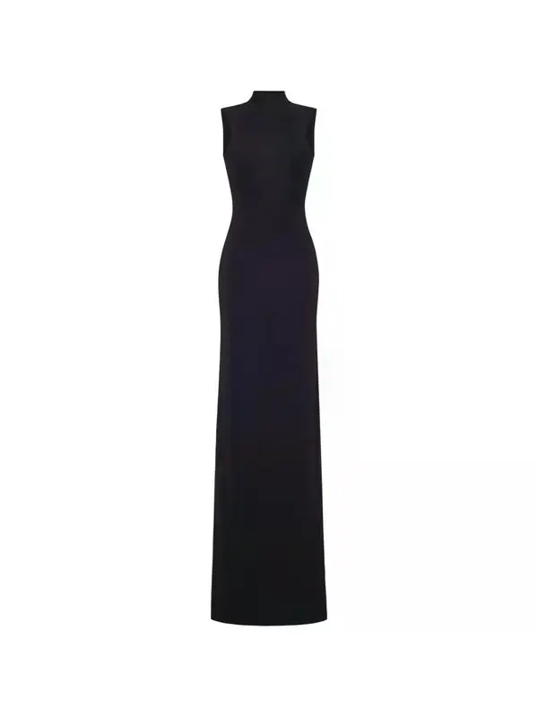 Adam Lippes Sleeveless High Neck Maxi Dress