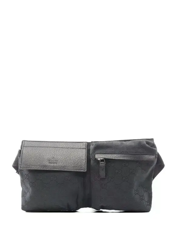 Gucci Gg Canvas Belt Bag - Black