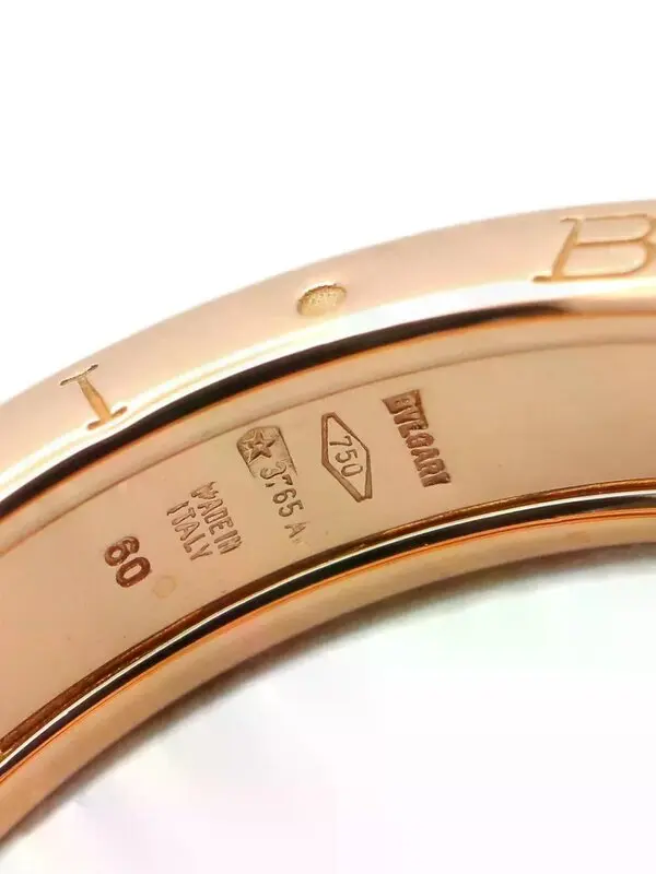 BVLGARI 18kt Rose Gold B.zero1 Ring - Pink