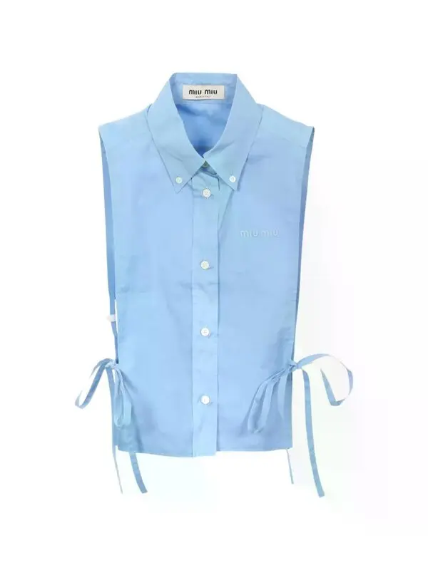Miu Miu Sleeveless Shirt - Blue