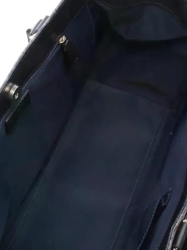 Dior Trotter Flight Line Denim Handbag - Grey