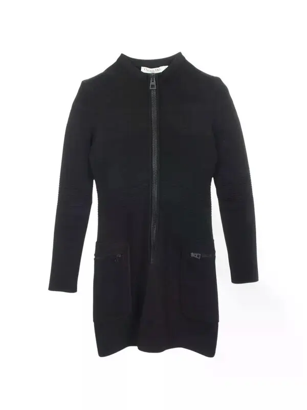 Dior 2000s Logo-embossed Knit Dress