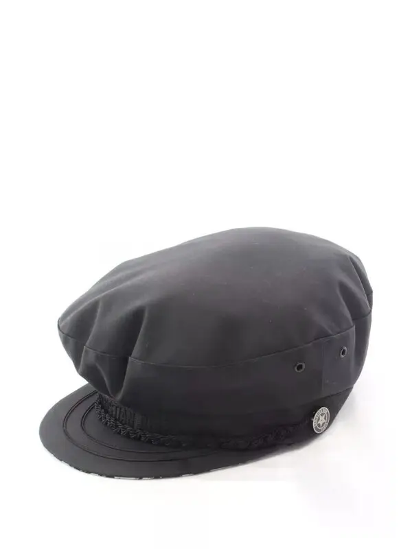 Dior Logo Embroidered Beret - Black