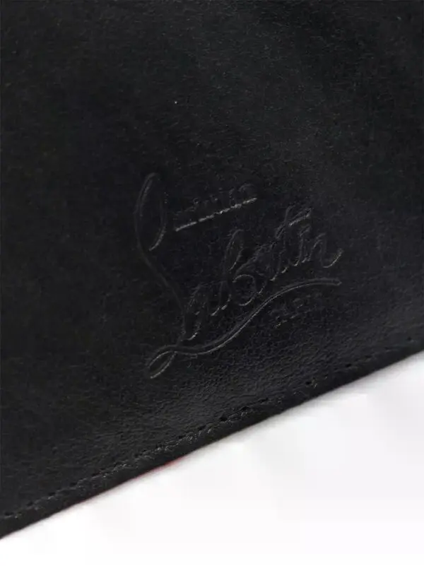 CHRISTIAN LOUBOUTIN 2010s Kios Spike-stud Leather Card Case