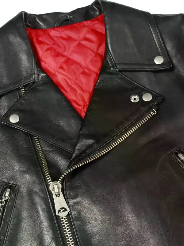 Yohji Yamamoto Leather Zip-up Jacket - Black