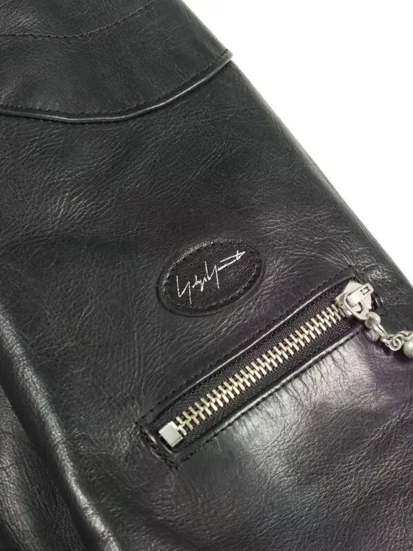 Yohji Yamamoto Leather Zip-up Jacket