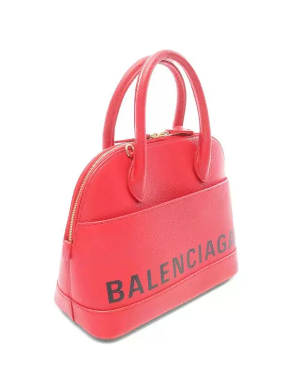 Balenciaga Ville Top Handle Handbag - Red