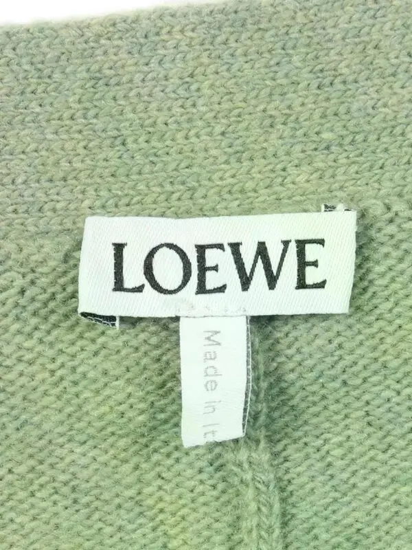 Loewe Asymmetric Bambi Jacquard Cardigan