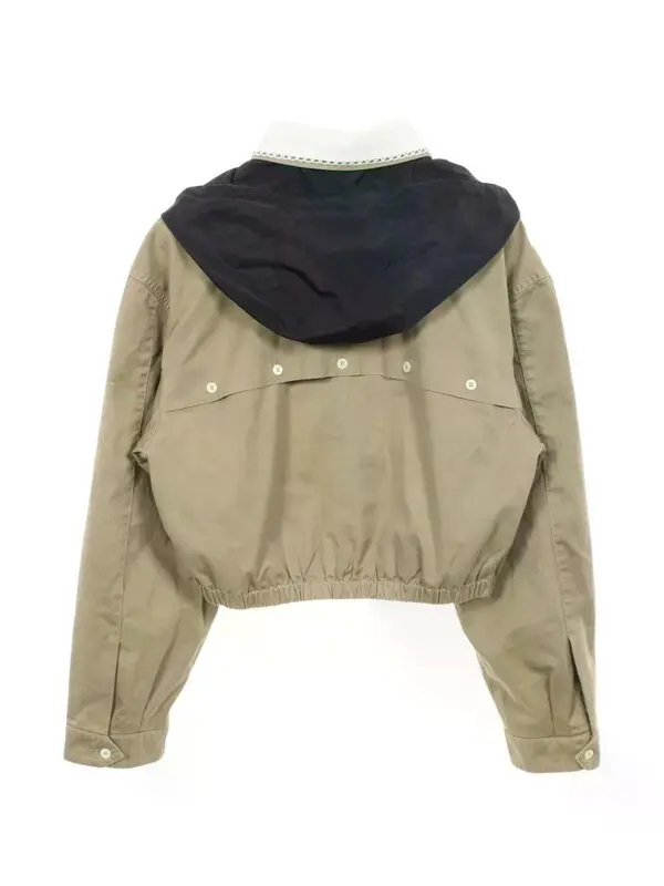 Miu Miu 2010s Limestone Cropped Blouson Jacket