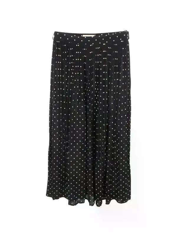 Celine 2000s Polka Dot Flared Skirt