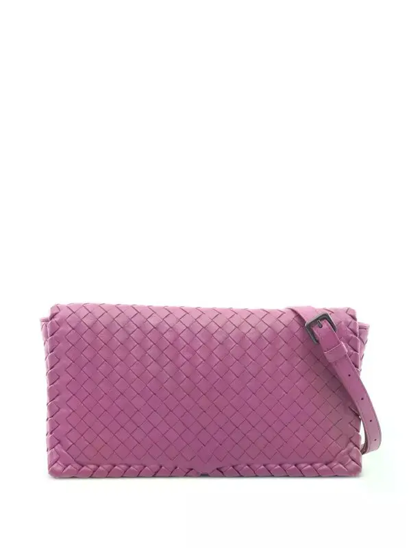 Bottega Veneta Intrecciato Shoulder Bag - Purple