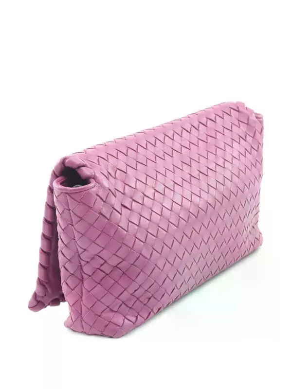 Bottega Veneta Intrecciato Shoulder Bag - Purple