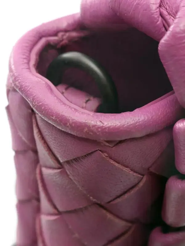 Bottega Veneta Intrecciato Shoulder Bag - Purple