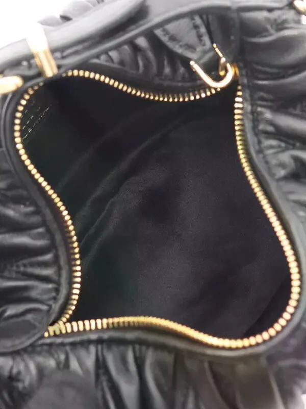 Miu Miu Matelassé Shoulder Bag - Black