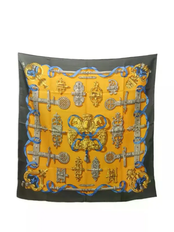 Hermès 1970 Ferronnerie Scarf - Yellow