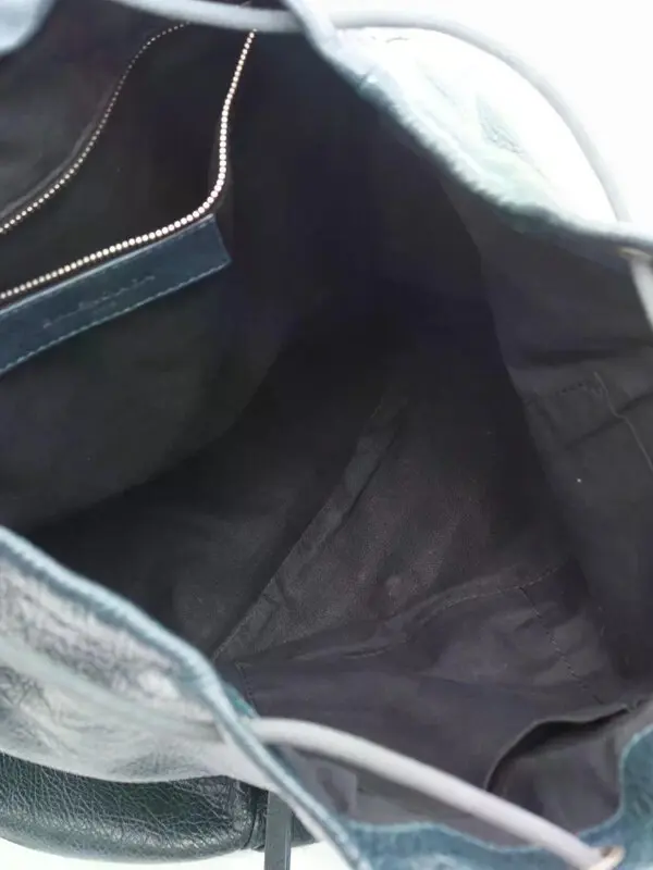 Balenciaga 2000s Traveler Leather Backpack - Blue