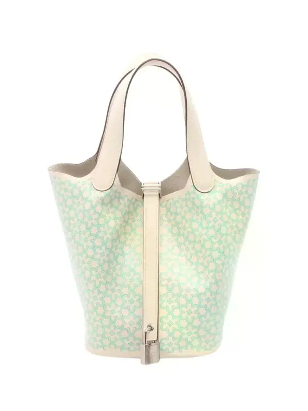 Hermès 2022 Pm Picotin Lock Lucky Daisy Tote Bag - Neutrals